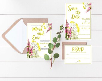 Wedding Invitation Kits | Etsy UK