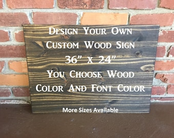 Custom wood sign | Etsy