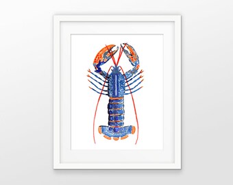 Lobster art | Etsy