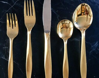 Gold flatware | Etsy