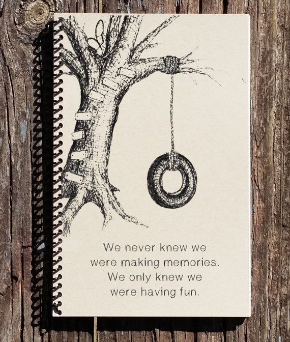 Friendship Journal Friendship Notebook Tire Swing Picture