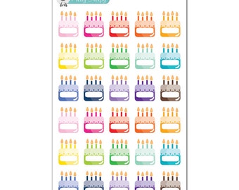 Happy Birthday Gift Labels Personalized 12 Round Rainbow