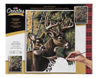 Paint by number deer | Etsy