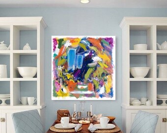 Colorful paintings | Etsy