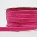 5 yards 3/8 Hot Pink Velvet Ribbon Pink Velvet Ribbon