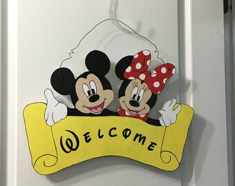 Minnie welcome sign | Etsy