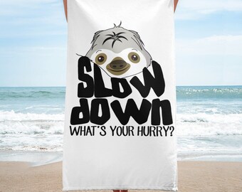Funny beach towel | Etsy