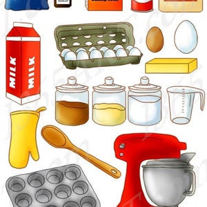 Baking clip art | Etsy
