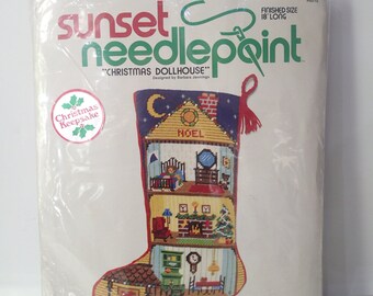 Needlepoint christmas stocking kits | Etsy