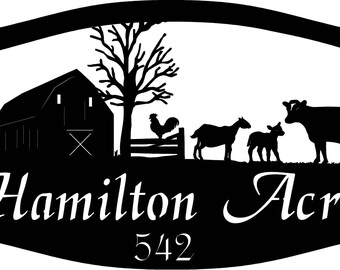 Metal farm signs | Etsy