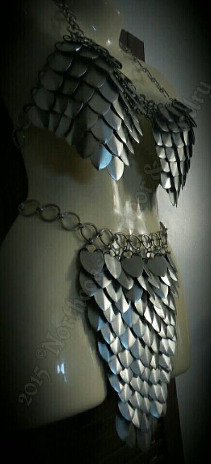Custom Made Chain and Scale Mail Red Sonja Cosplay Armor