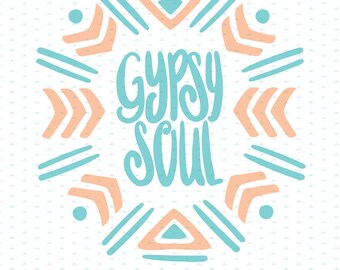 Gypsy soul svg | Etsy