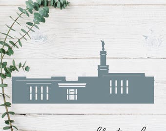 Draper Utah LDS Temple Cut File Digital Download SVG