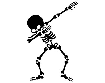 Dabbing skeleton svg | Etsy