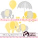Yellow and Gray Elephant Clip Art Baby Elephant Clipart