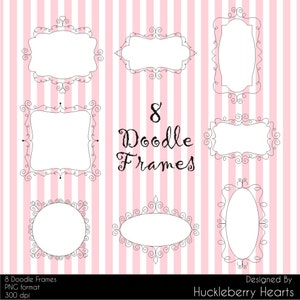 Doodle frames | Etsy