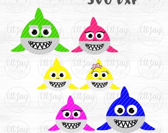 Baby shark svg | Etsy