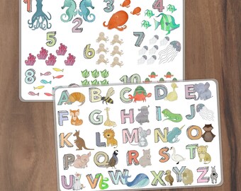 Animal Alphabet Cards Alphabet Letters with Zoo Animal