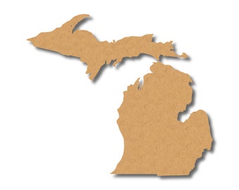 Michigan state shape | Etsy