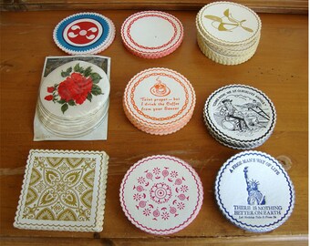 Paper coasters | Etsy