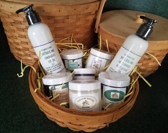 Gift Set 4 Solid Lotion Bars 100% Natural Spa and