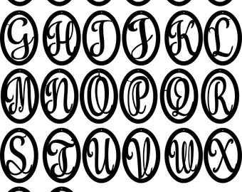 antique french victorian monogram letters L P digital download