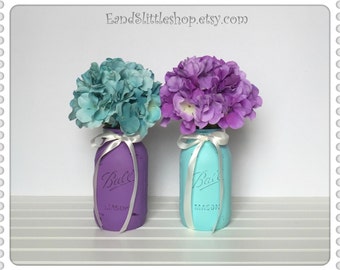 Aqua centerpieces | Etsy