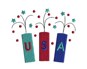 Fireworks embroidery | Etsy