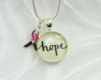 Hope Gift Hope necklace Hope Awareness Necklace Hope for