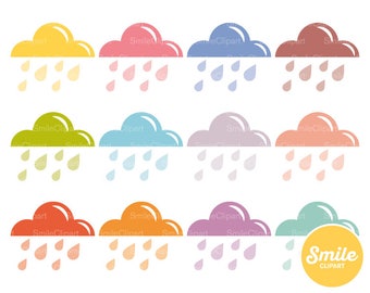 Rain clipart rain clip art cute whimsical flying girl