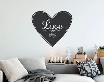 Heart wall decal | Etsy