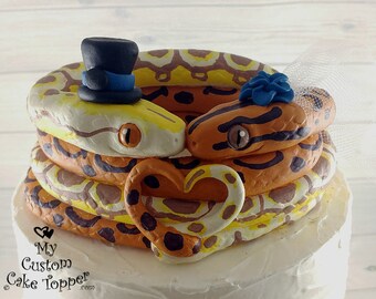 Snake cake topper | Etsy