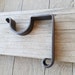 SB208 Rustic Hand Forged Iron Drapery Rod Brackets 1-Pair