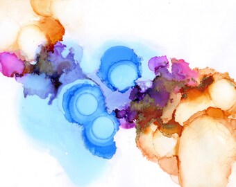 Alcohol ink art | Etsy