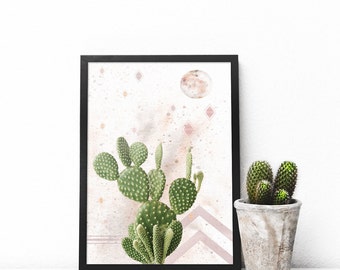 Cactus poster | Etsy