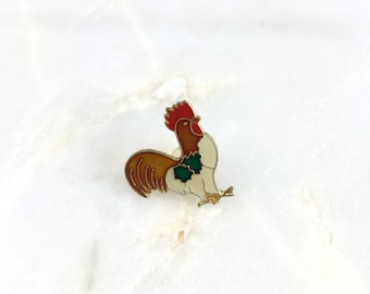 Rooster pin | Etsy