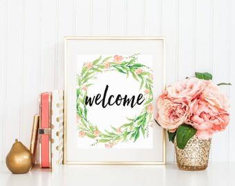 Welcome home art | Etsy