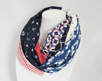 Nautical scarf | Etsy