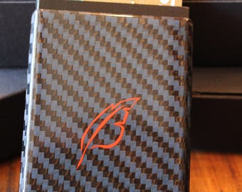 Slim wallet modern wallet carbon fiber wallet women's