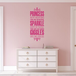 Princess wall decal | Etsy