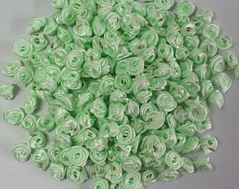 Satin ribbon roses | Etsy