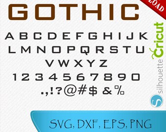 Gothic font | Etsy