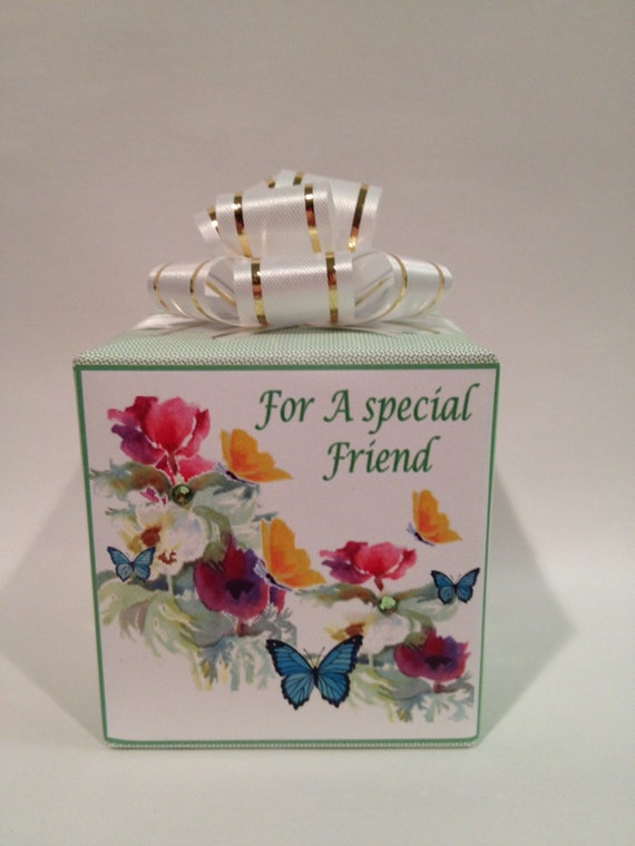 Friend Music box wrapped as a gift