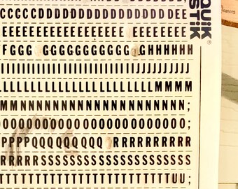 Rub on letters | Etsy