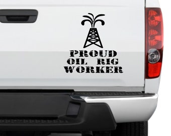 Oil rig decal | Etsy
