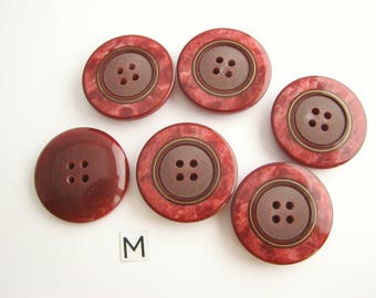 Red coat buttons | Etsy