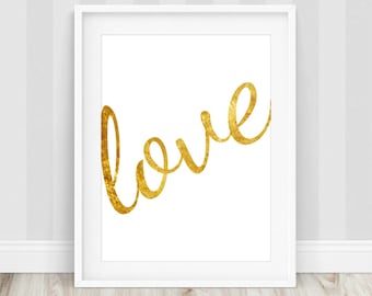 Love wall art | Etsy