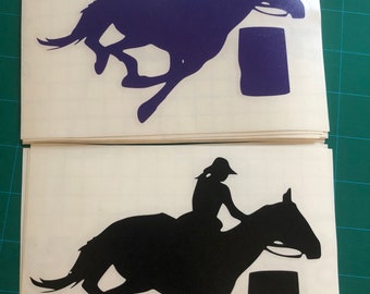 Barrel Racing Vinyl Decal