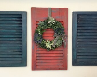 Shutter wall decor | Etsy