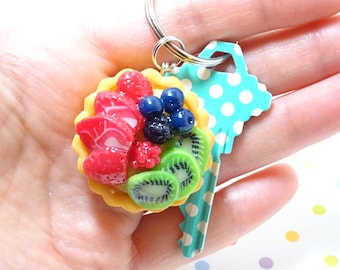 Rainbow Cupcake Charm Miniature Food Charm Cupcake Necklace